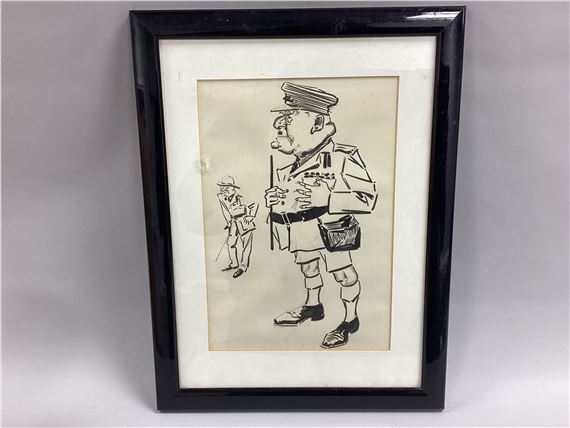 Arthur Ward | Arthur Ward (English 1906-1995) Caricature of British ...