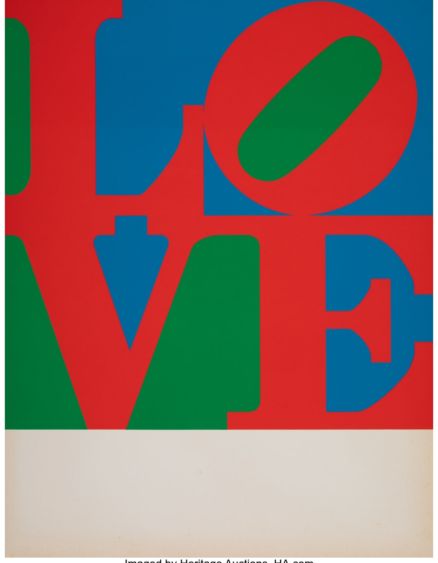 Robert Indiana | Diptych, from LOVE Wall (LOVE Frieze) (Two Prints ...
