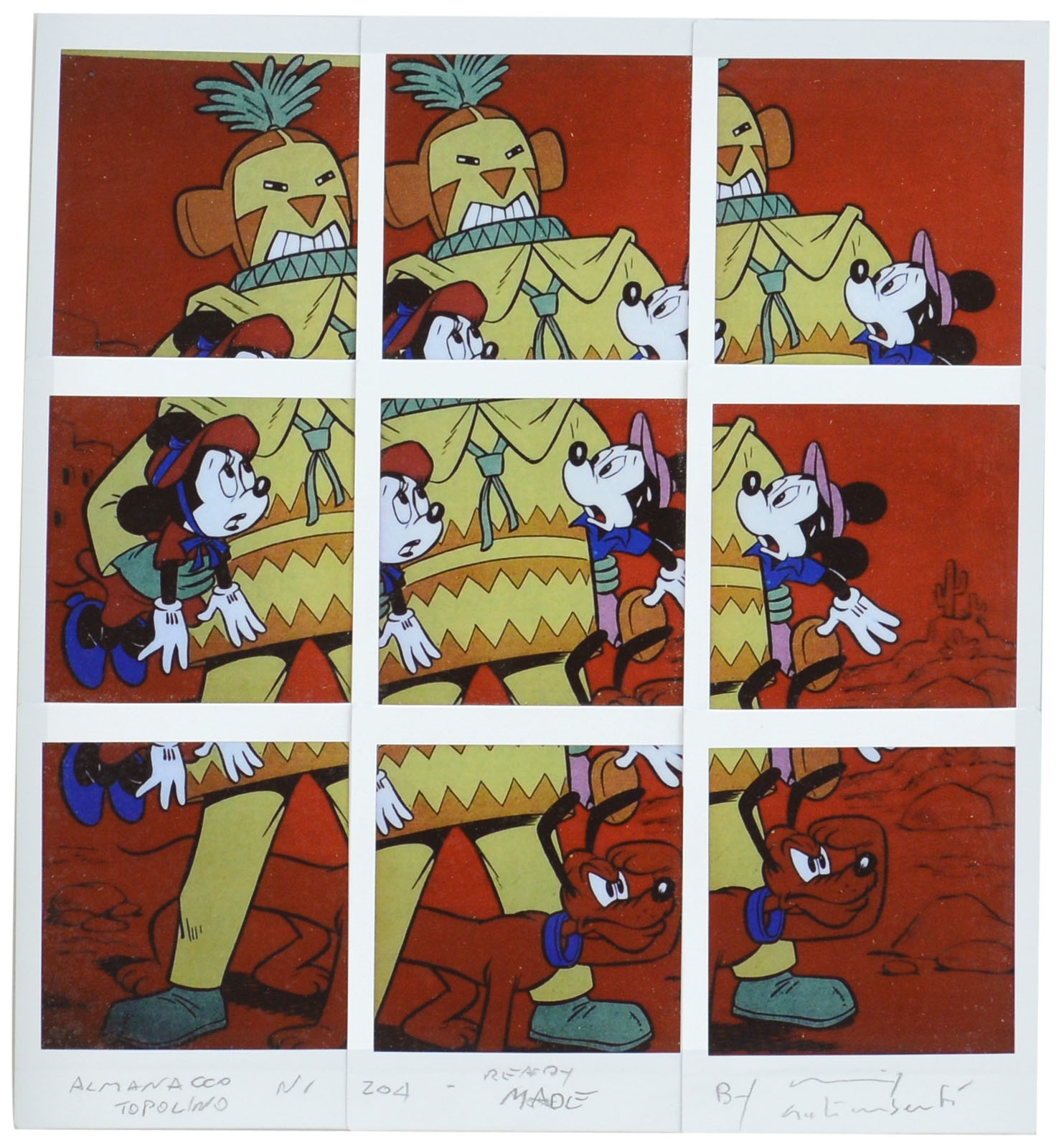 Maurizio Galimberti | Mickey Mouse Almanac Mosaic (2021) | MutualArt