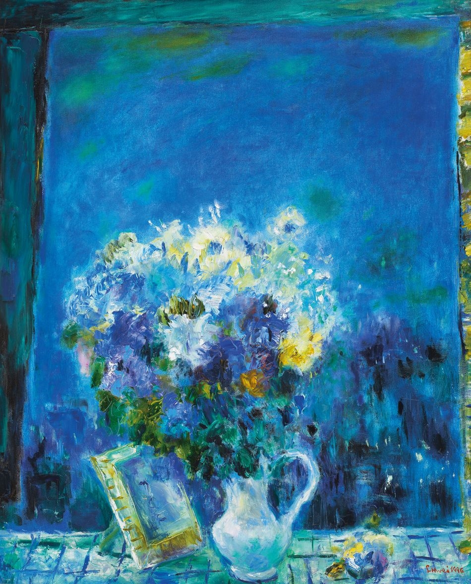 Dong Xiaohui | Still Life with Flowers in a Vase (1996) | MutualArt