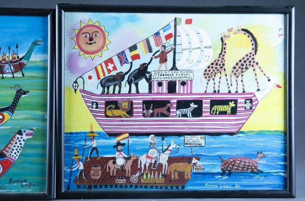 Roman Lopez | 2 Roman Lopez artworks (1991) | MutualArt