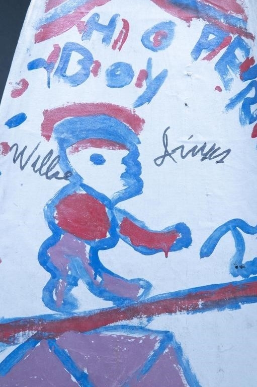 Willie Jinks | Willie Jinks, paint on iron board cover (2010) | MutualArt