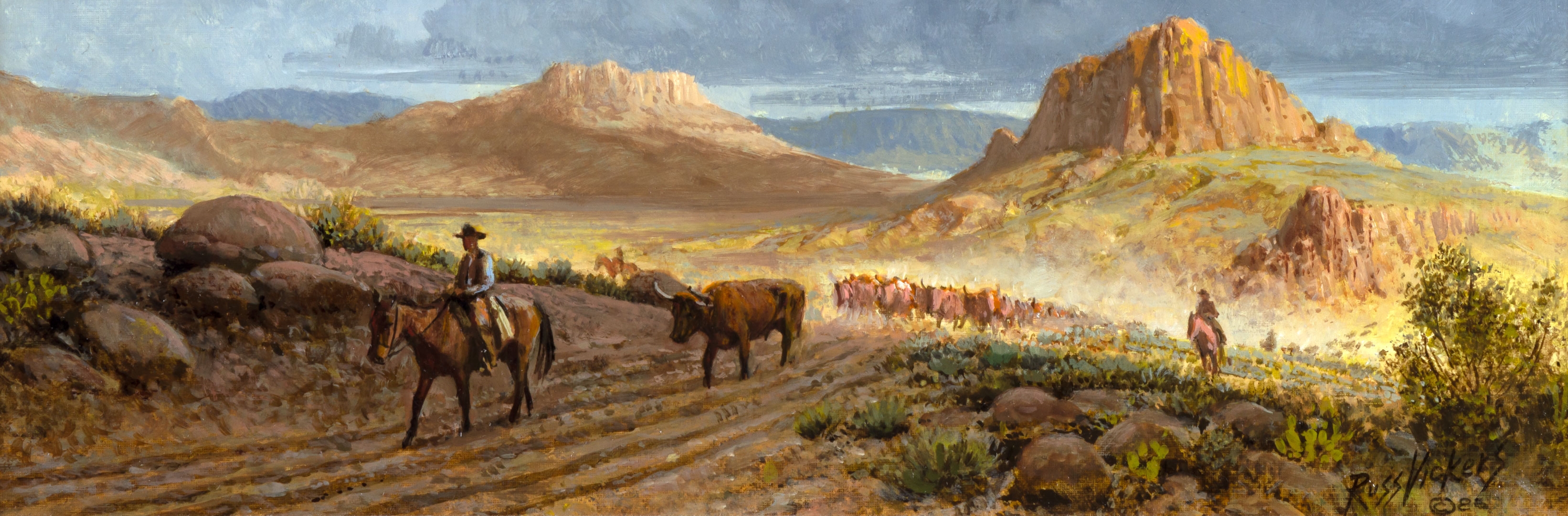 Russ Vickers | The Established Cattle Trail (1986) | MutualArt