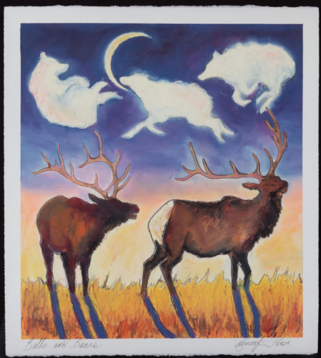 Jennifer Lowe | Jennifer Lowe (20th Century), Bulls and Bears | MutualArt