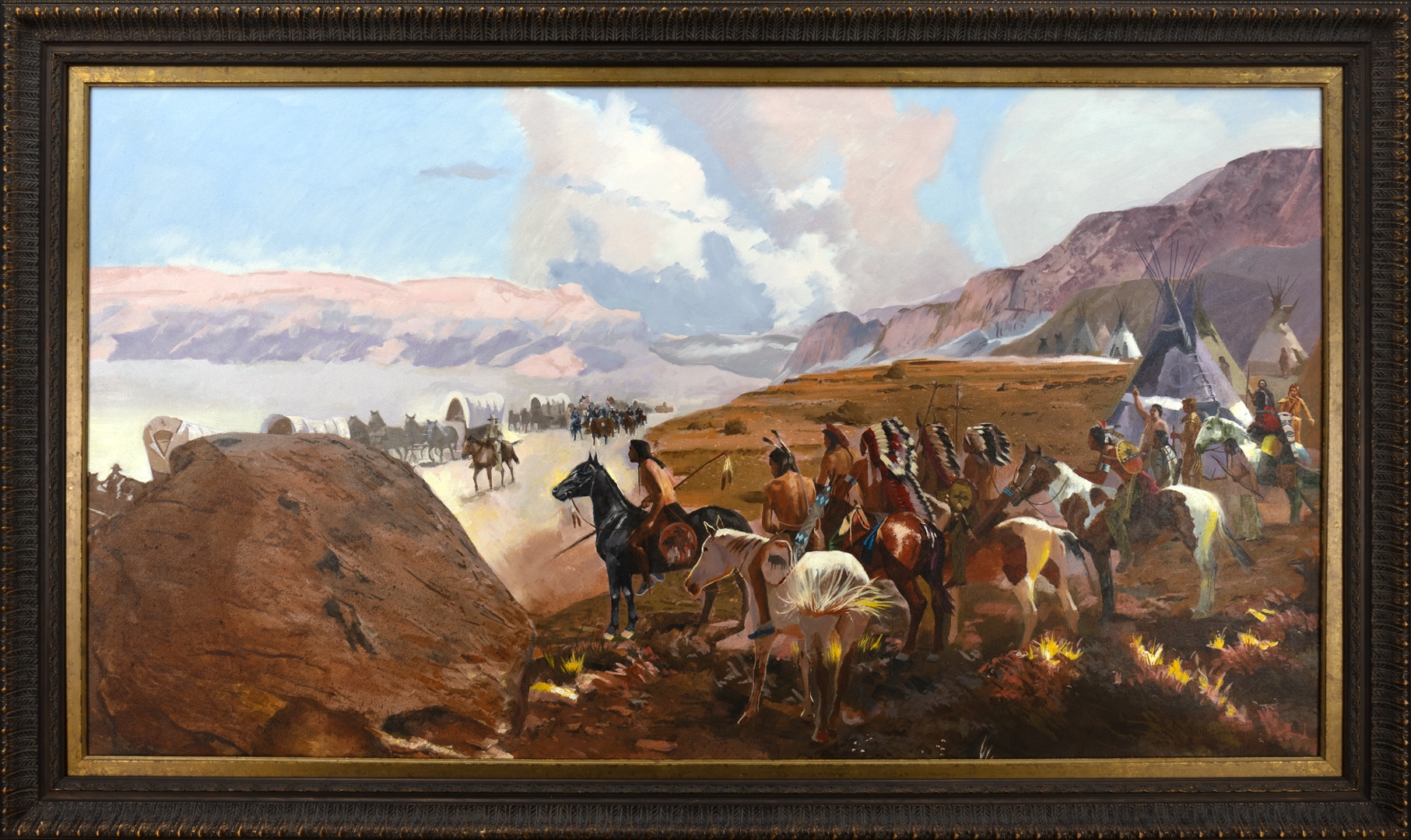 Jim Carson | Jim Carson (1942- ), Wagons West Through Sioux Country ...