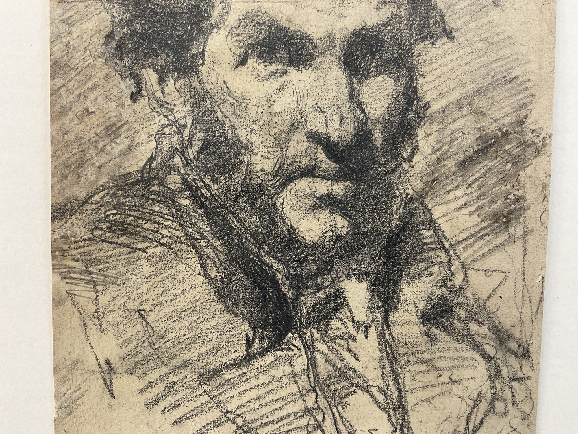 Frank William Brangwyn | Manner of Frank Brangwyn, pencil - Head of a ...