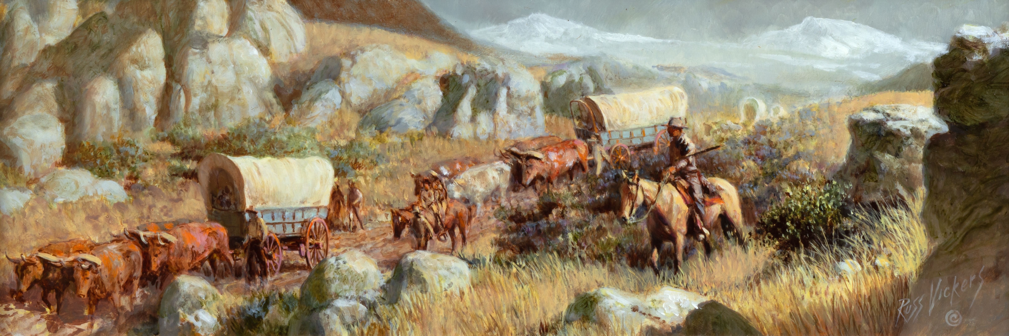 Russ Vickers | Russ Vickers (1923-1997), Ahead of the Winter Snow ...