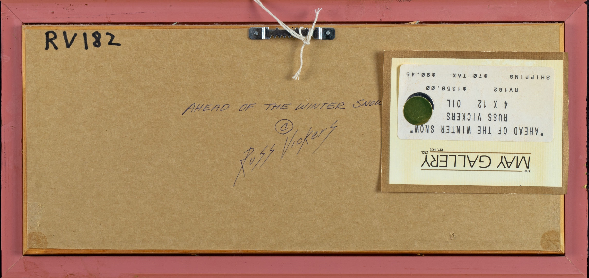 Russ Vickers | Russ Vickers (1923-1997), Ahead of the Winter Snow ...