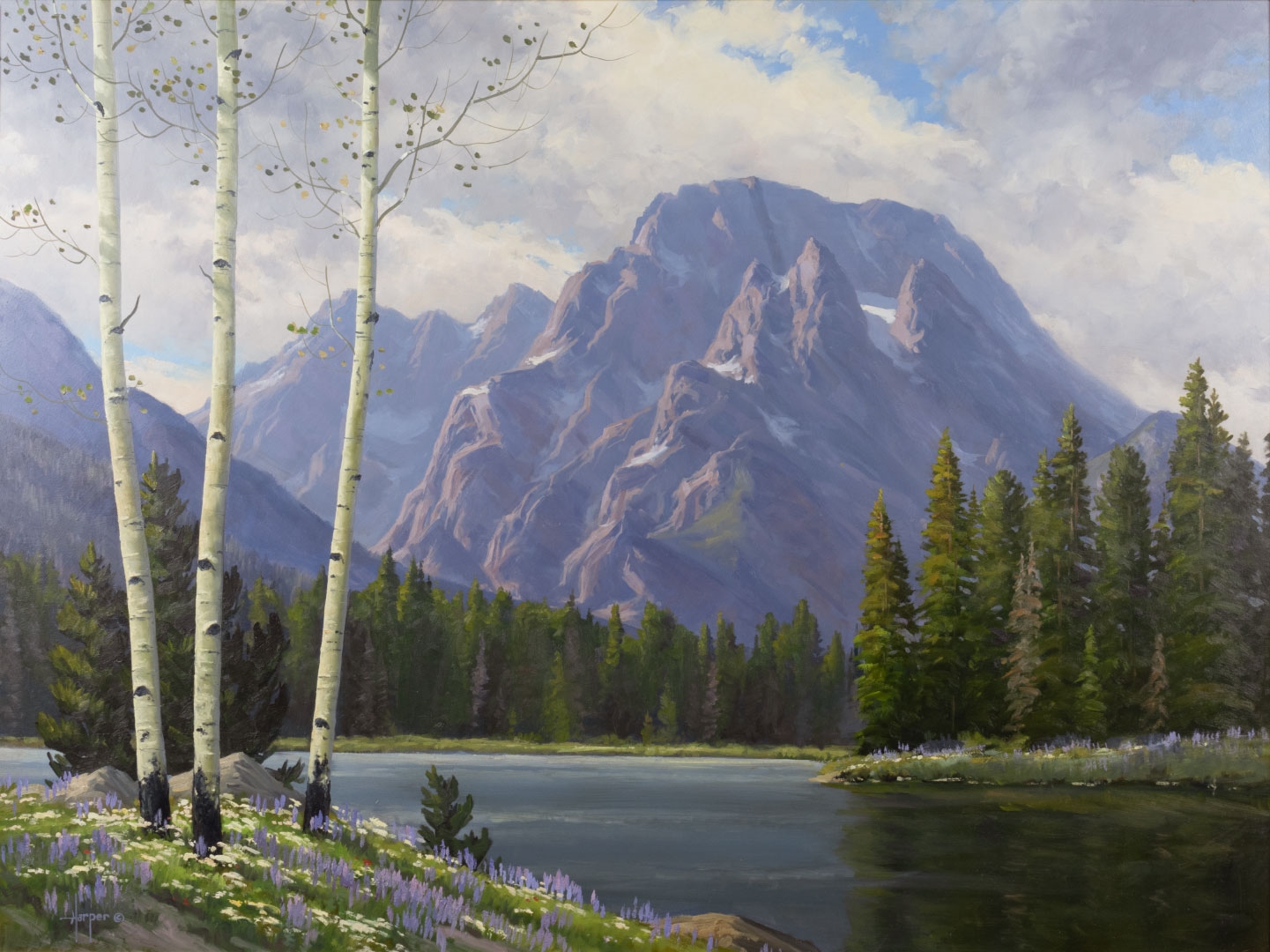 Robert Harper | Robert Harper (1957- ), Mount Moran | MutualArt