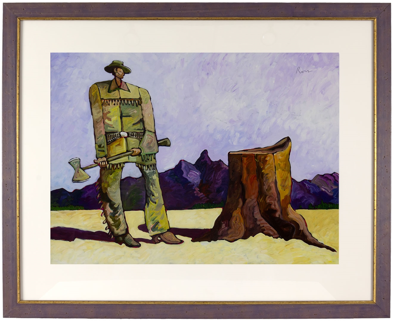 Thom Ross | Shane and the Tree Stump | MutualArt