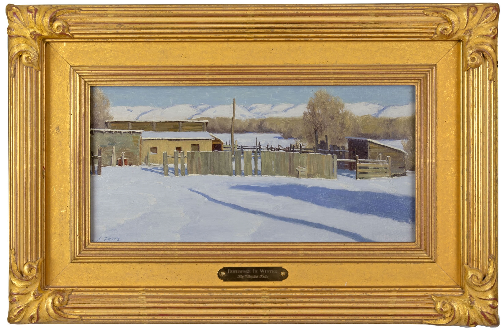 Charles Fritz | Charles Fritz (1955- ), Buildings in Winter | MutualArt