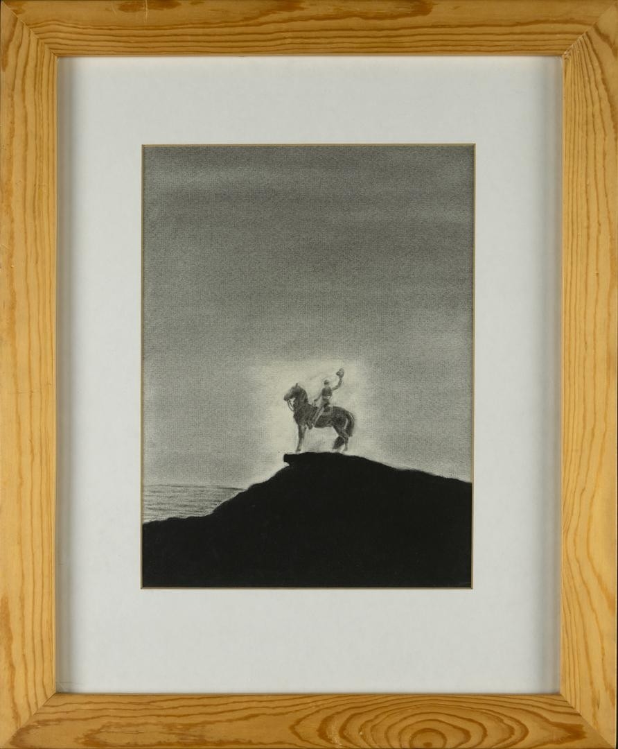 Henry Ziegler | Study (Cowboy Raising Hat) | MutualArt