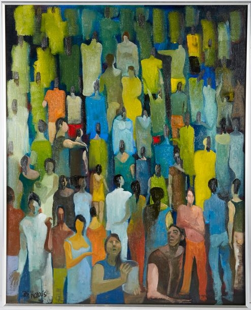 Robert Harris | Robert E. HARRIS (1849-1919). The Crowd.... - Lot 63 ...