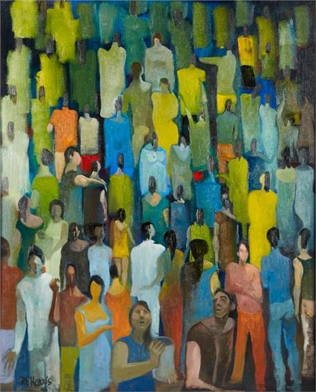 Robert Harris | Robert E. HARRIS (1849-1919). The Crowd.... - Lot 63 ...