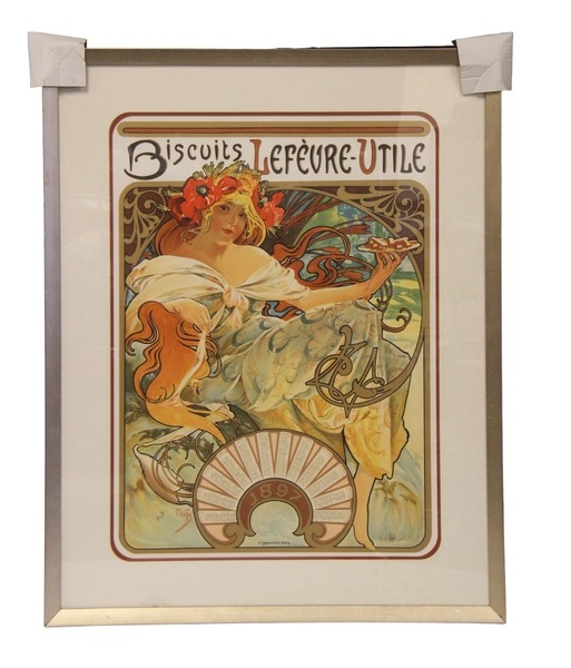 Alphonse Mucha | Alphonse Mucha, Biscuits Lefevre-Utile Lithograph ...