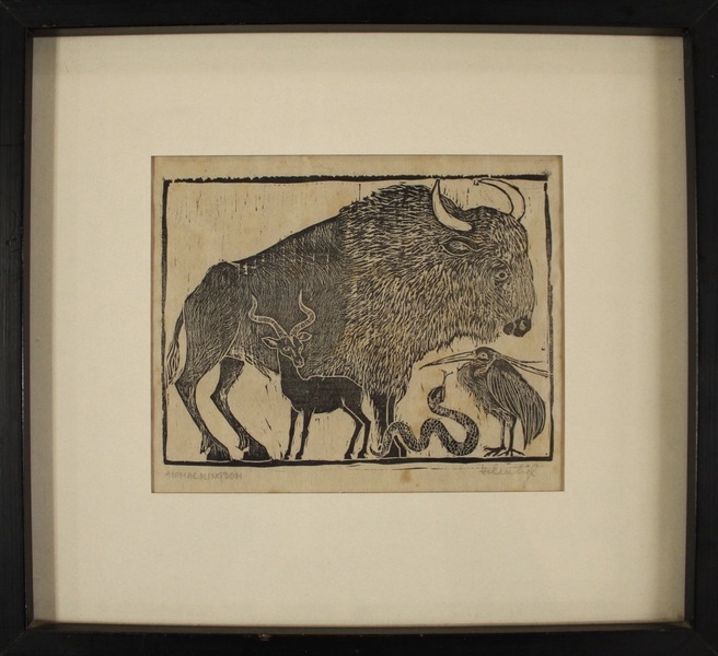 Helen Siegl | Helen Siegl Woodcut Animal Kingdom | MutualArt