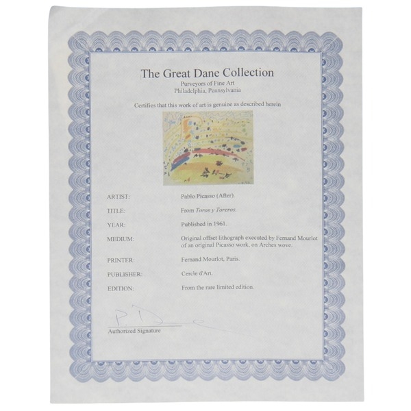 Pablo Picasso | Pablo Picasso, Offset Litho, Toros y Toreros (1961 ...