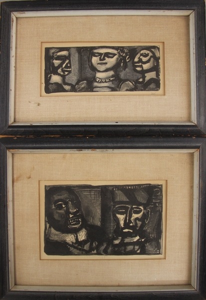 Georges Rouault | Clowns (double face) (1937 - 1938) | MutualArt