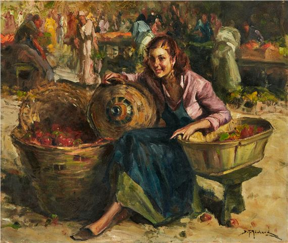 Richard Durando Togo | Kvinna på marknad | MutualArt