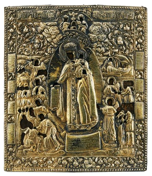 Russian School, 18th Century | Russian Icon of the Virgin of Mercy ...