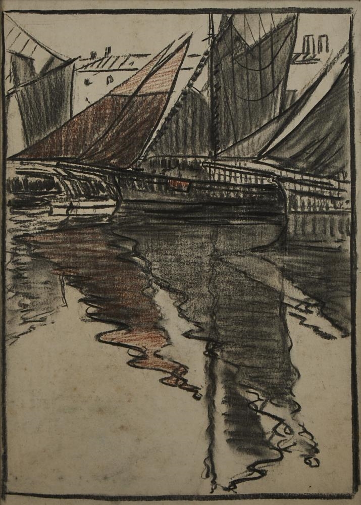 John Weeks | The Red Sail (1925) | MutualArt