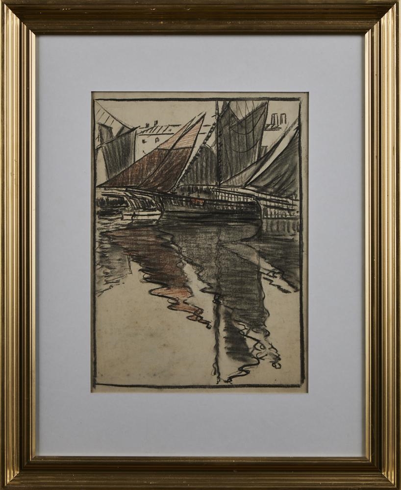 John Weeks | The Red Sail (1925) | MutualArt