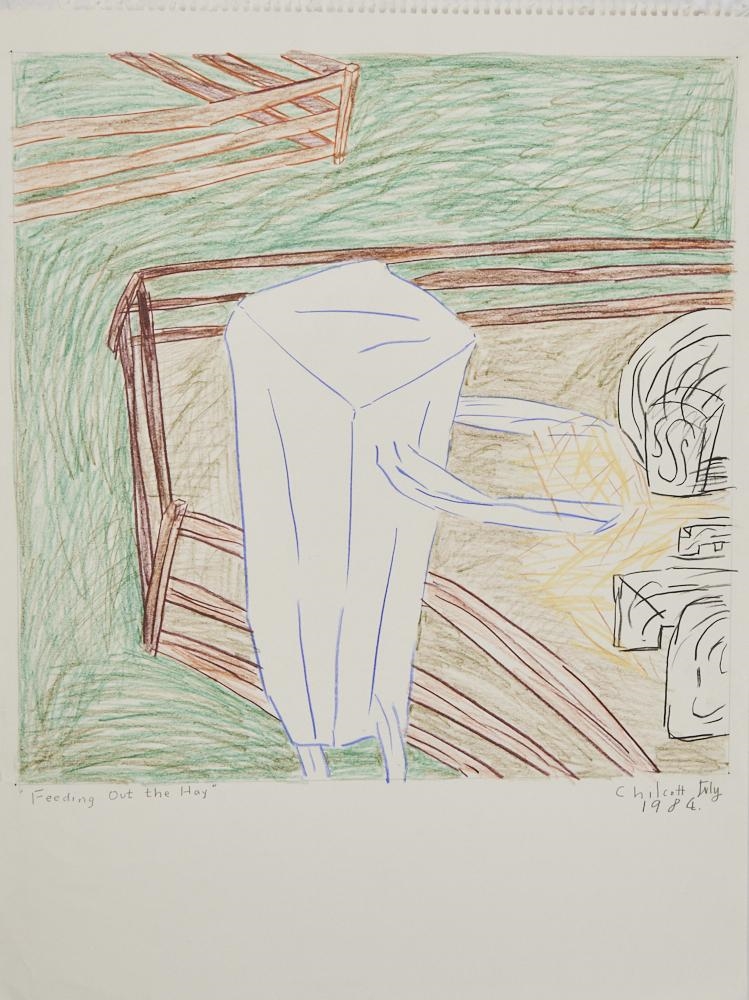 Gavin Chilcott | Feeding Out the Hay (1984) | MutualArt