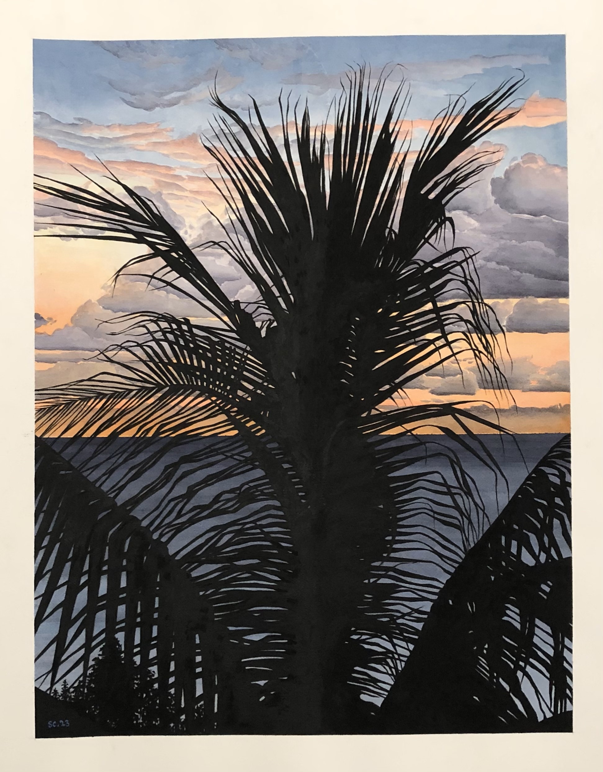Sean Cavanaugh | Marigot Evening (2023) | MutualArt