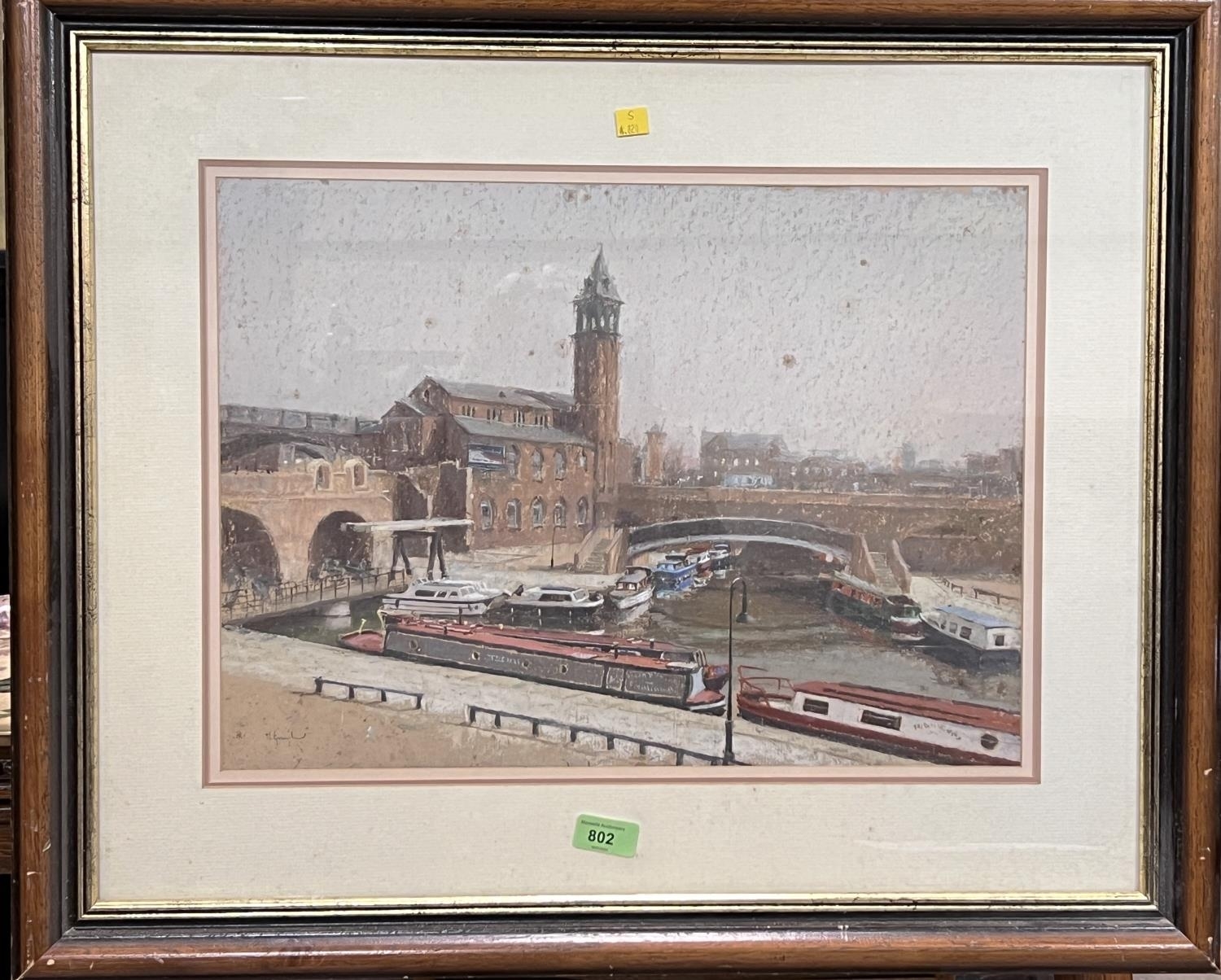 Marc Grimshaw | Mark Grimshaw: pastel of Manchester Canal | MutualArt