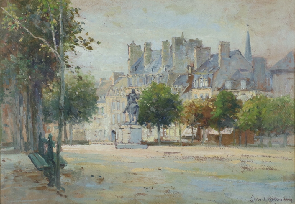 Ernest Walbourn | 2 Works: The Artist's Wife, Eva Walbourn, with Geese ...