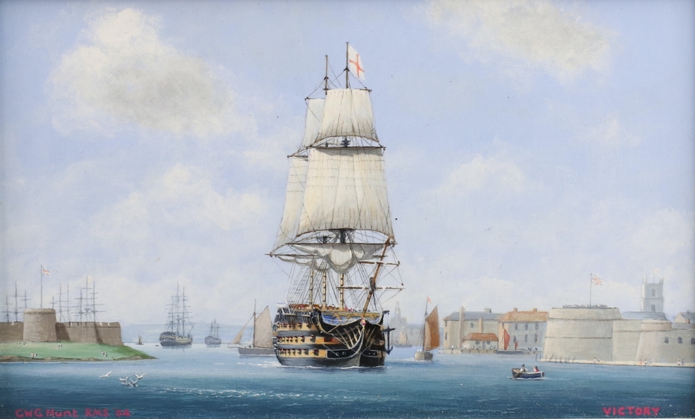 Geoff Hunt | Victory Leaving Portsmouth | MutualArt