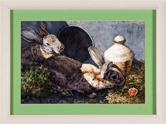 José Antonio Canteras Alonso | Bodegón con conejos | MutualArt