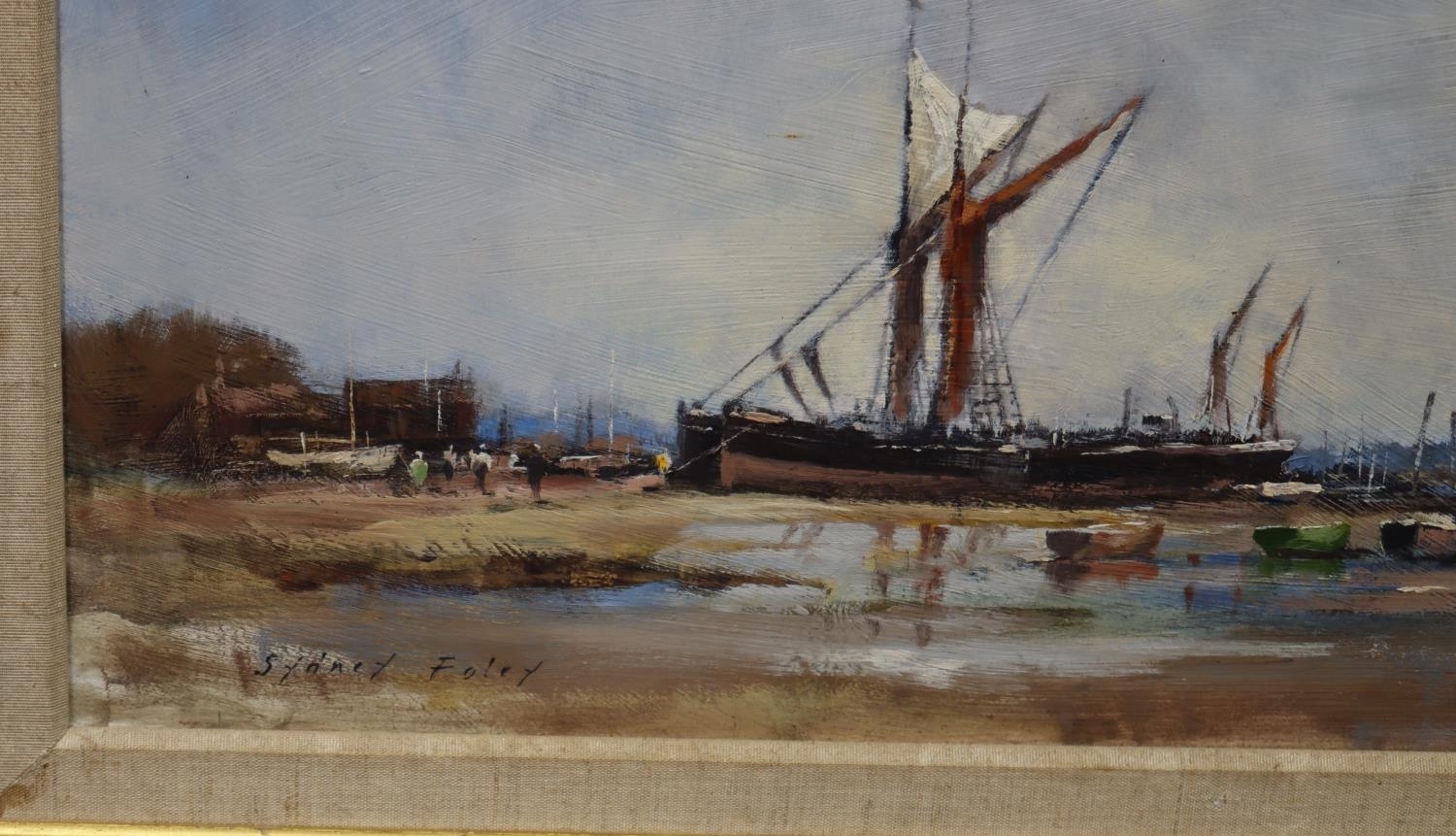 Sydney Foley | Barges on the Orwell | MutualArt