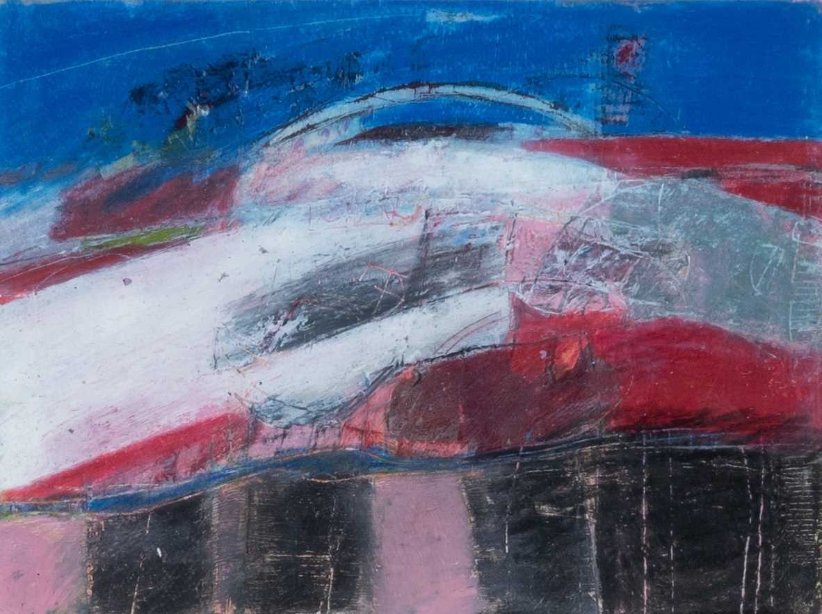 Roger Cecil | ‡ ROGER CECIL oil pastel on card - entitled verso | MutualArt