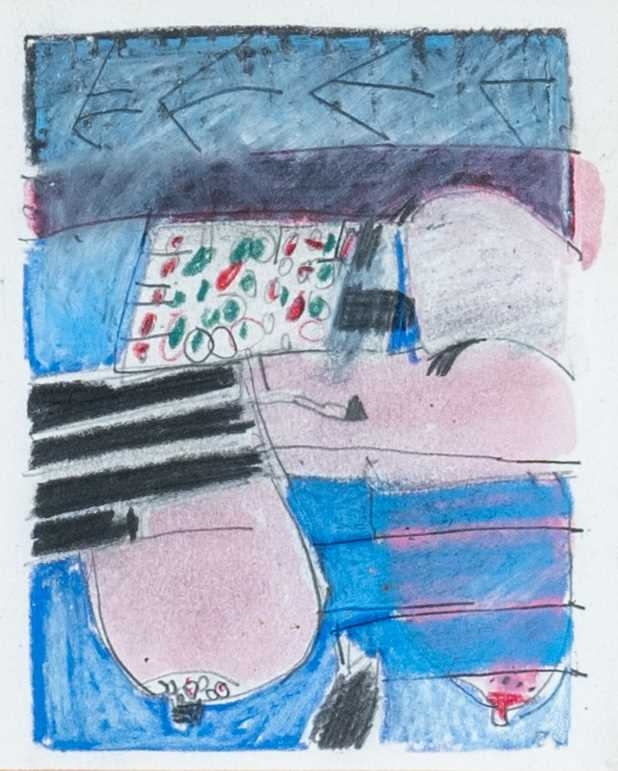 Roger Cecil | Abstract figures and animal | MutualArt