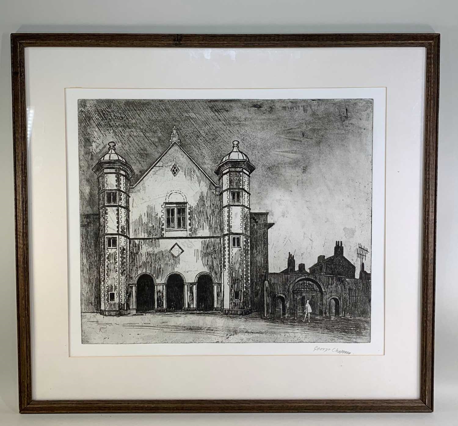 George Chapman | ‡ GEORGE CHAPMAN etching - view of Uppingham School ...