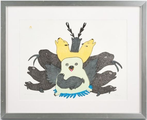 Pitseolak Ashoona | Animals Of Our Land (1979) | MutualArt