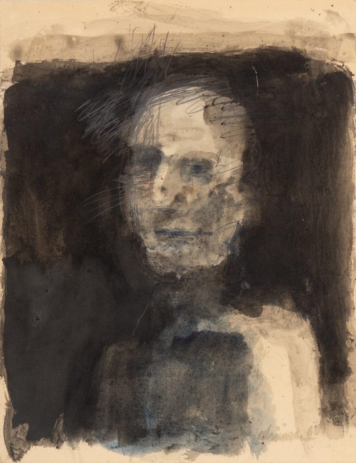 Nathan Oliveira | Standing Female Figure (1960) | MutualArt