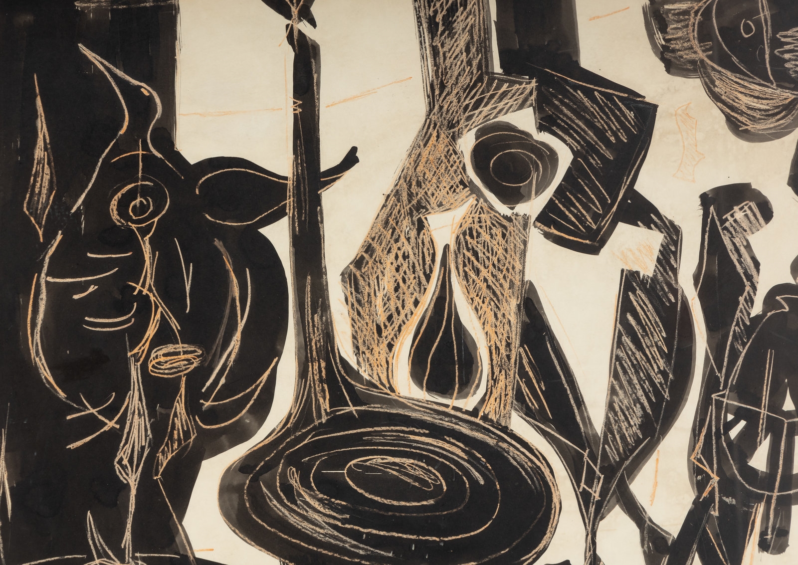 Joyce Treiman | Surrealist Figures (1952) | MutualArt