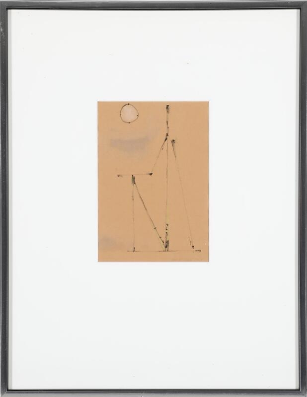 Sven Dalsgaard | To figurer med sol og fugl (1952) | MutualArt