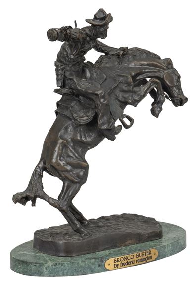 Frederic Remington | Bronco Buster | MutualArt