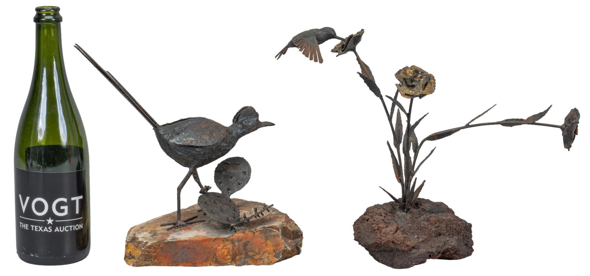 Siggi Munk | Roadrunner and Hummingbird Sculptures | MutualArt