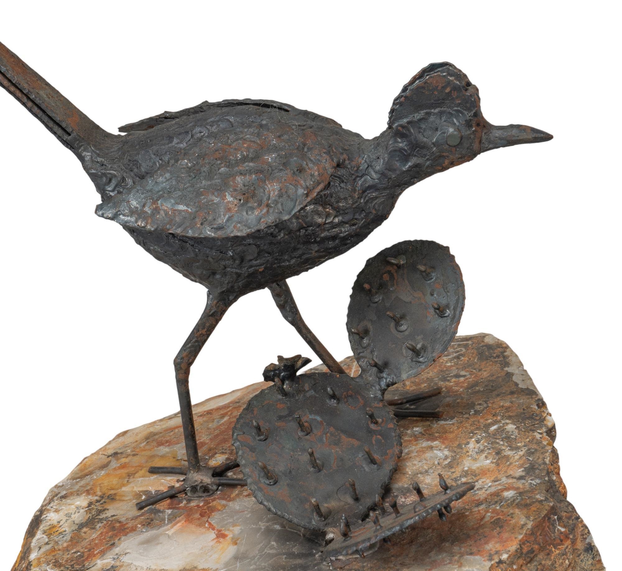 Siggi Munk | Roadrunner and Hummingbird Sculptures | MutualArt