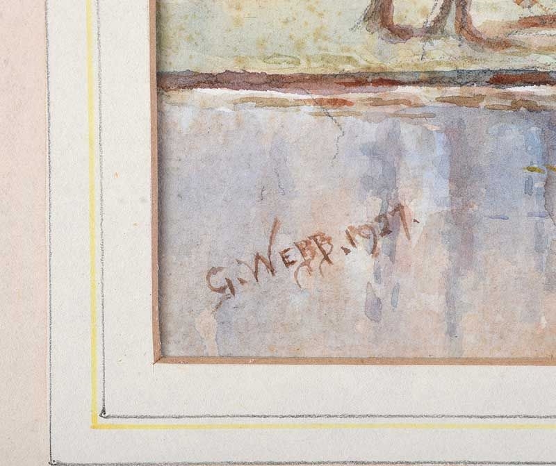 G. Webb | FRAMED WATERCOLOUR DRAWING | MutualArt