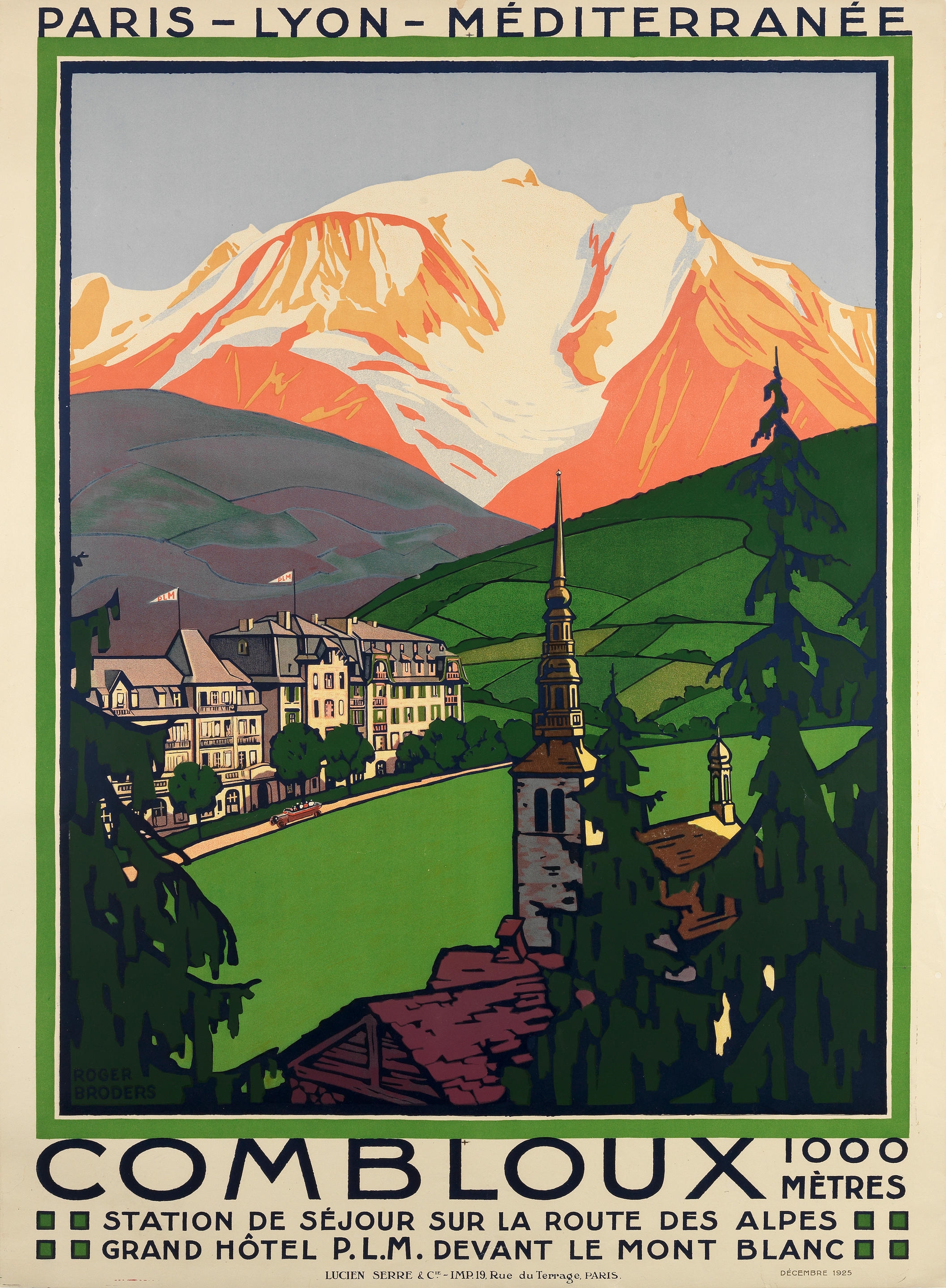 Roger Broders | COMBLOUX, PLM (1925) | MutualArt