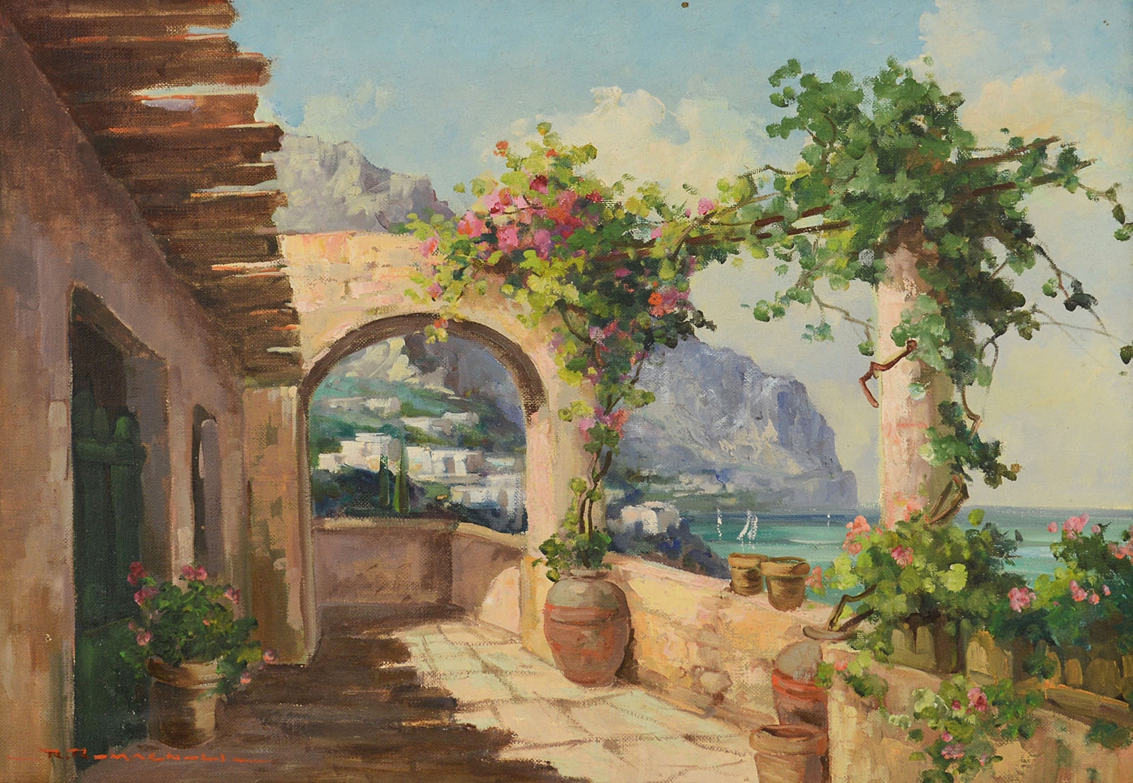 Roberto Romagnoli | Flower Terrace (1960) | MutualArt