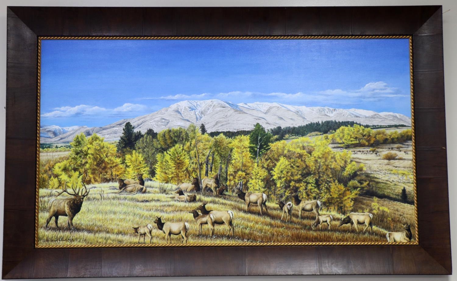 Dominique Paulus | DOMINIQUE PAULUS GICLEE PIKES PEAK ELK PAINTING ...