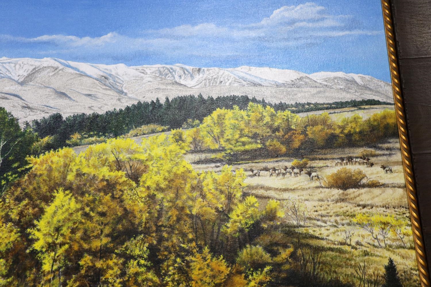 Dominique Paulus | DOMINIQUE PAULUS GICLEE PIKES PEAK ELK PAINTING ...