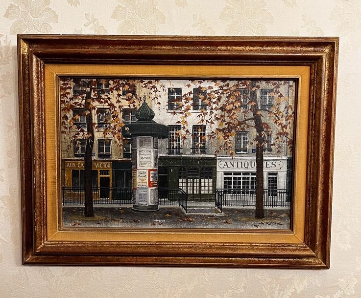 André Renoux | Old Paris street | MutualArt