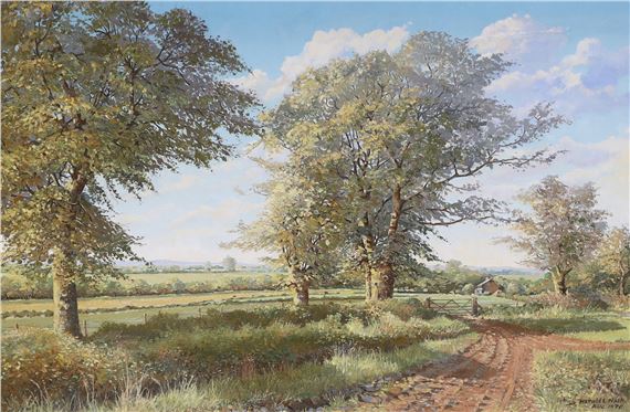 Harold Nash | Rural landscape with trees | MutualArt